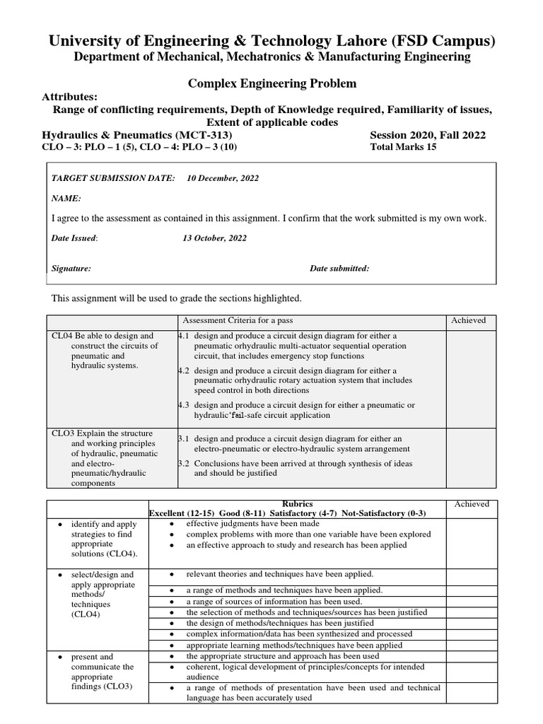 Complex Engineering Problem | PDF