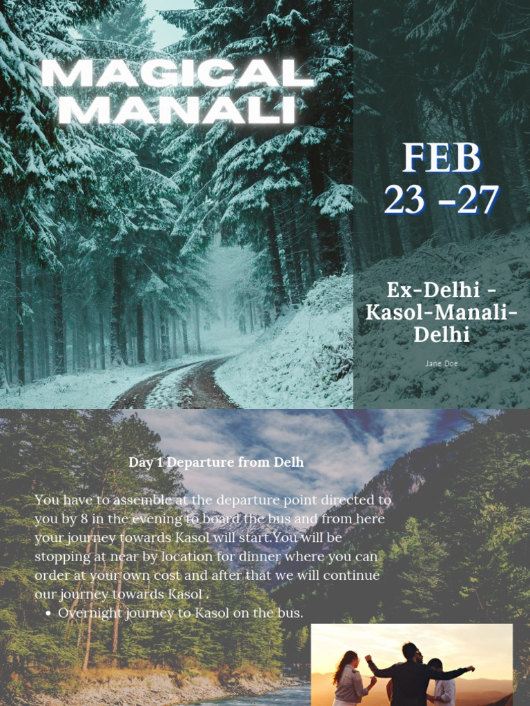 Magical - Manali (4N - 5D) | PDF
