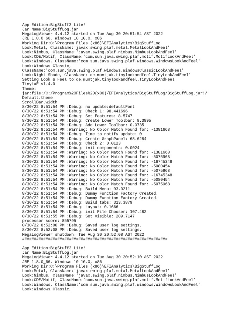 Mega Log Viewer Big Stuff 3 Log File | PDF | Windows 10 | Information ...