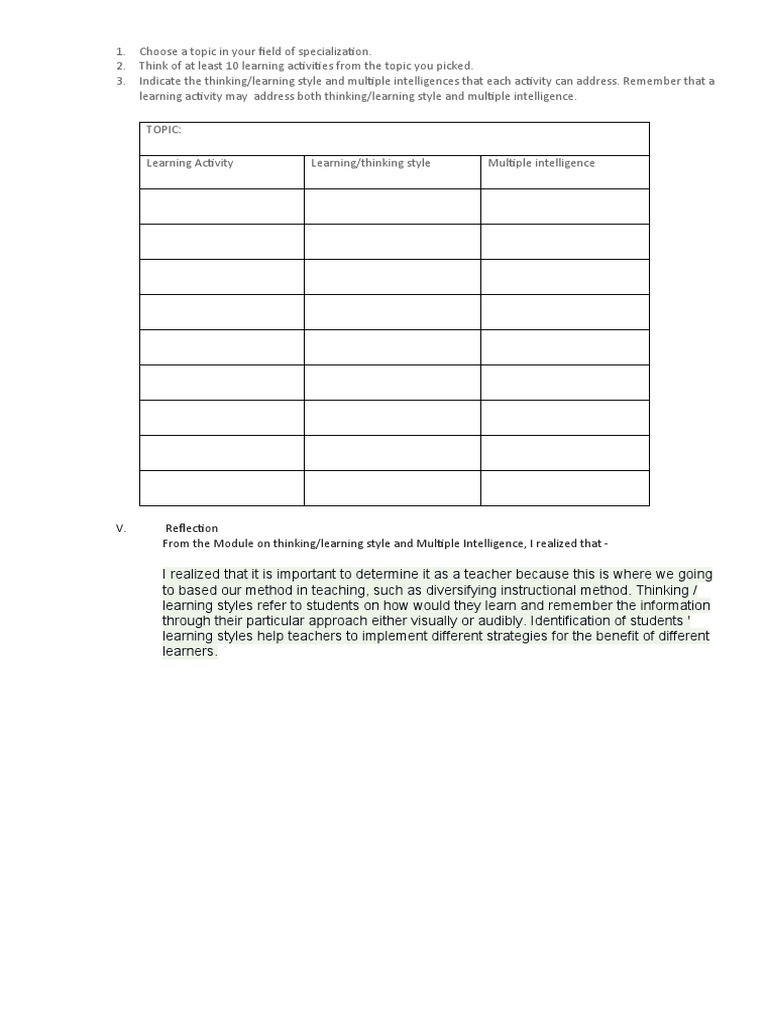 Choose A Topic in Your Field of Specialization | PDF