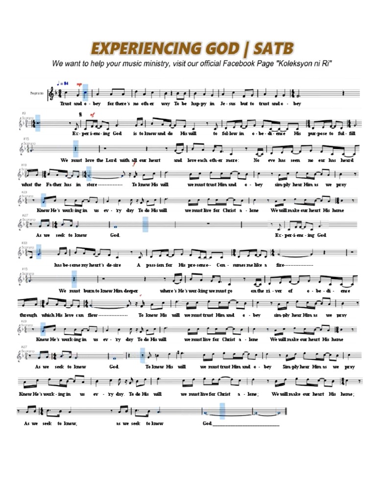 Trust and Obey: Experiencing God | PDF