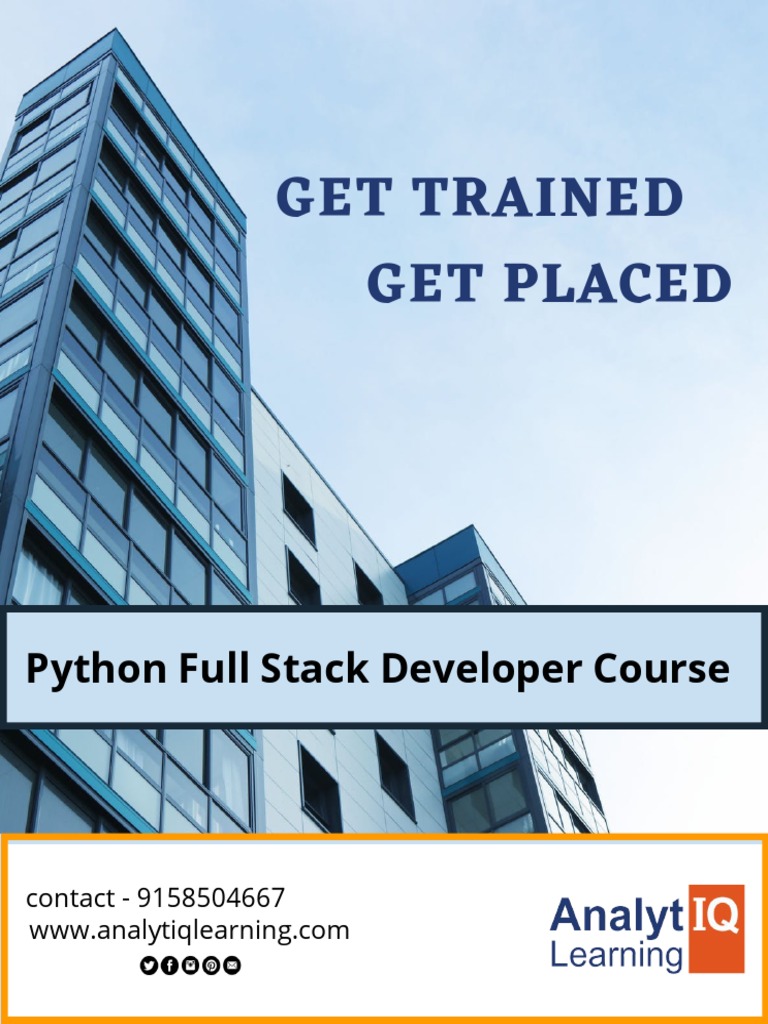 Analytiq Learning PythonFull Stack 1 | PDF