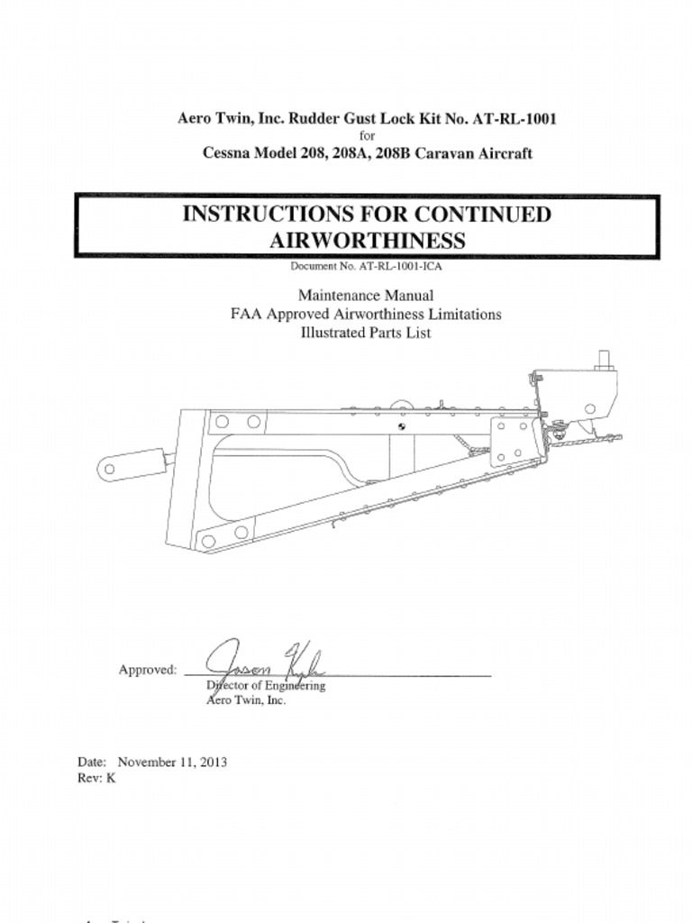 Rudder Gust Lock | PDF
