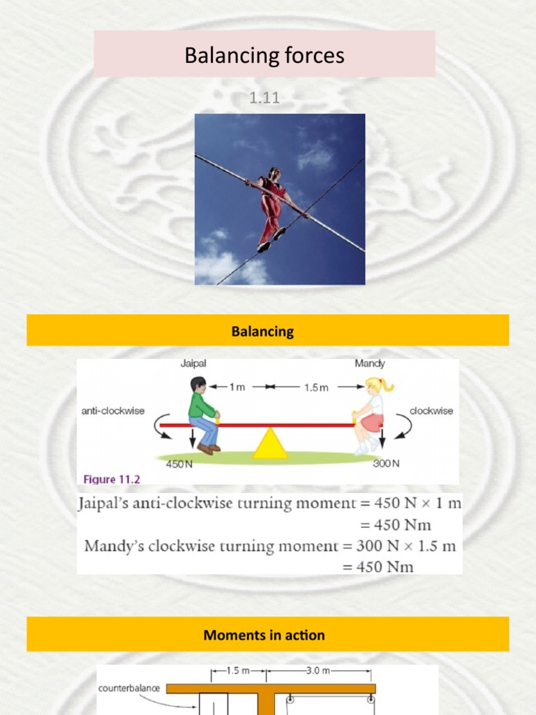 Chapter 1.11 Balencing Forces | PDF