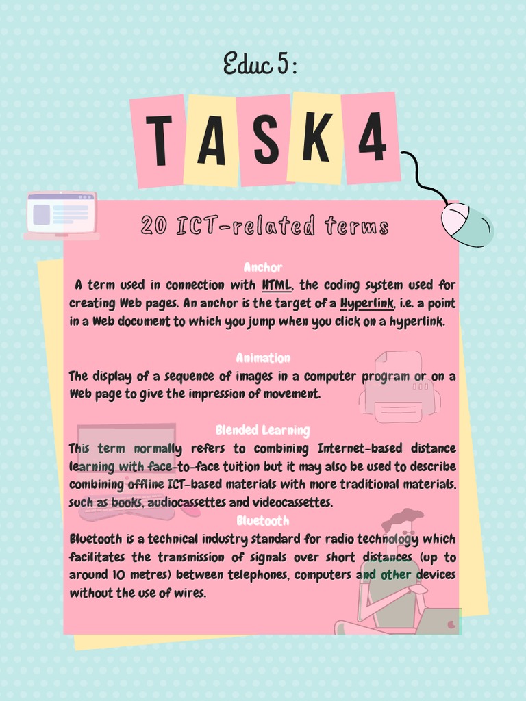 EDUC 5 20 ICT-related Terms | PDF | Teaching Method | Educational Technology