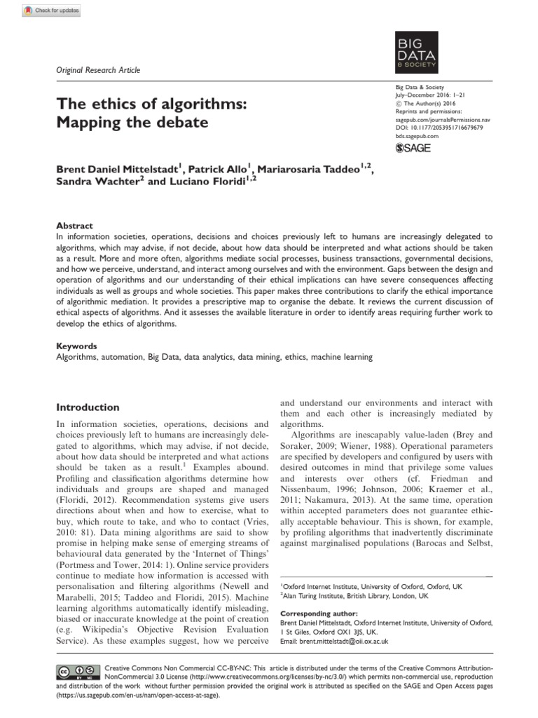 The Ethics Of Algorithms Pdf 3394