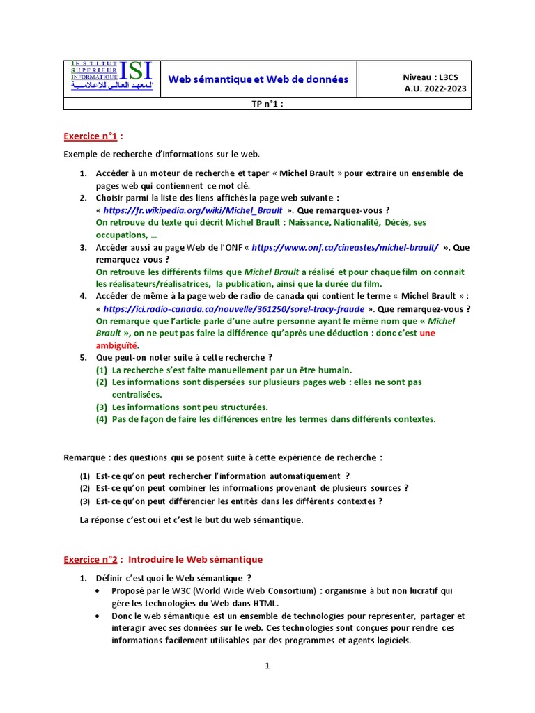 TP1 VF Correction | PDF