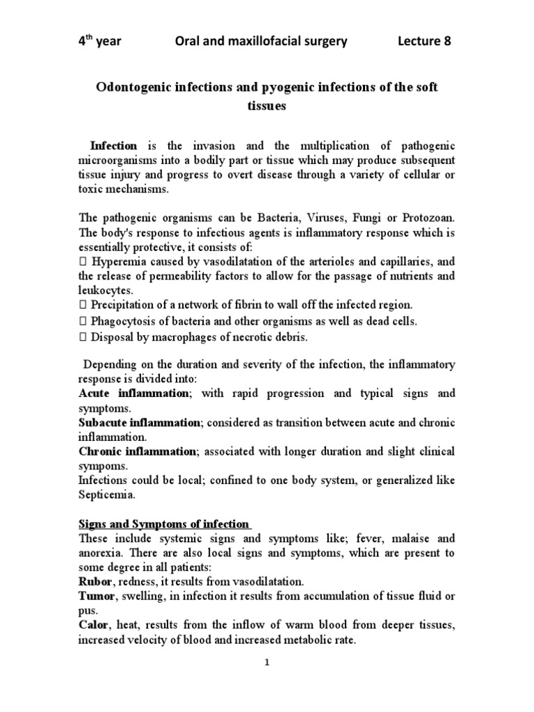8 Odontogenic Infections and Pyogenic Infections of The Soft Tissues 3 ...