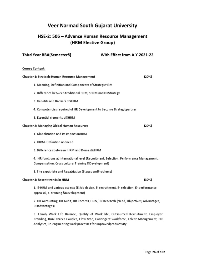 file BBA Sem.6 | PDF | Human Resource Management | Thesis