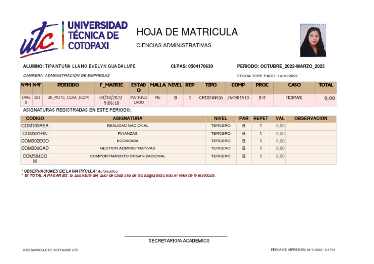 Report H Matric Ula | PDF