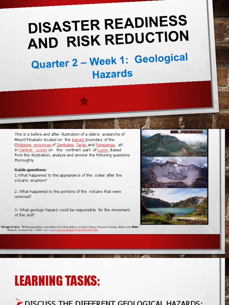 Week 1 Geological Hazards | PDF | Science & Mathematics