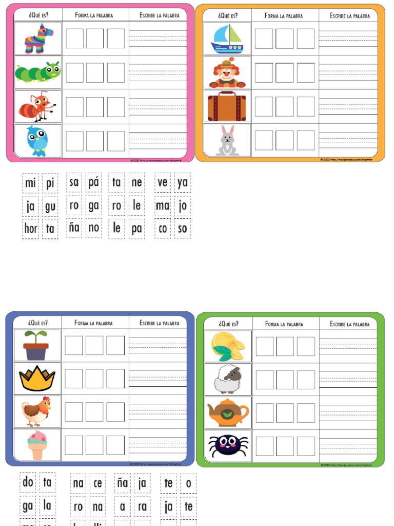 Orden de Silabas | PDF