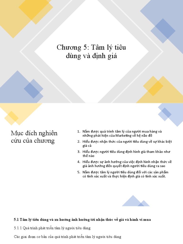 CHUONG 5 - Tam Ly Tieu Dung Trong Dinh Gia | PDF