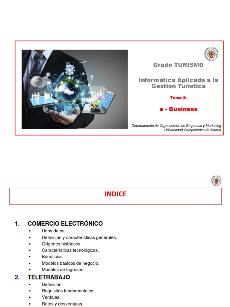 Tema 5 E-Business | PDF | Comercio electrónico | Business