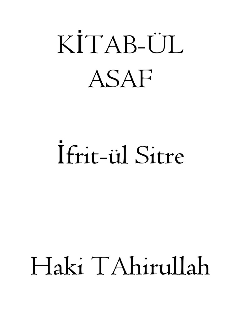 Kitabul Asaf | PDF