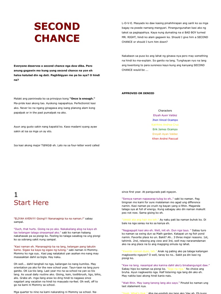 Second Chance | PDF