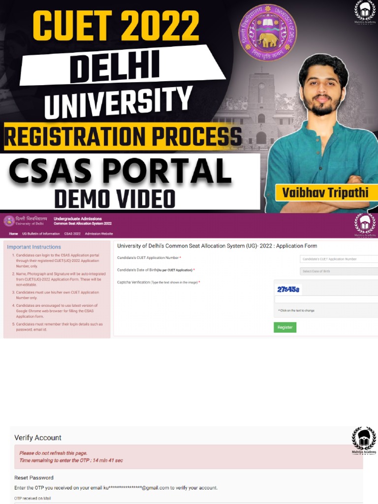 Du Csas Portal Registration | PDF