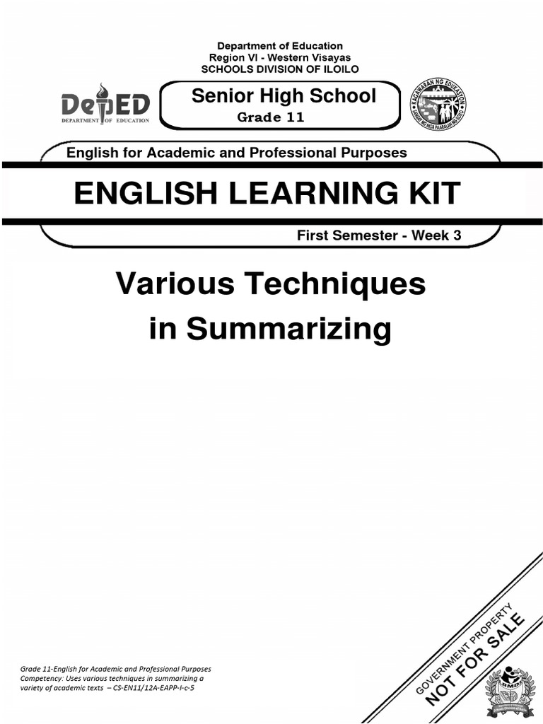 EAPP11 Week3 Students | PDF