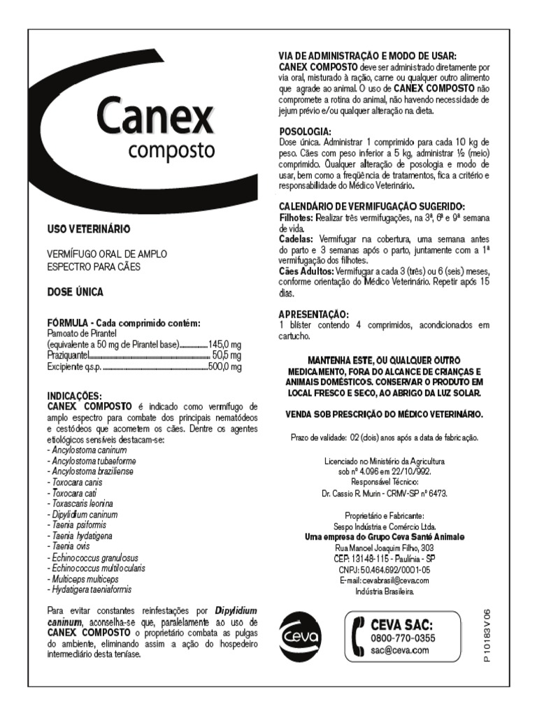 Bula Canex Composto | PDF