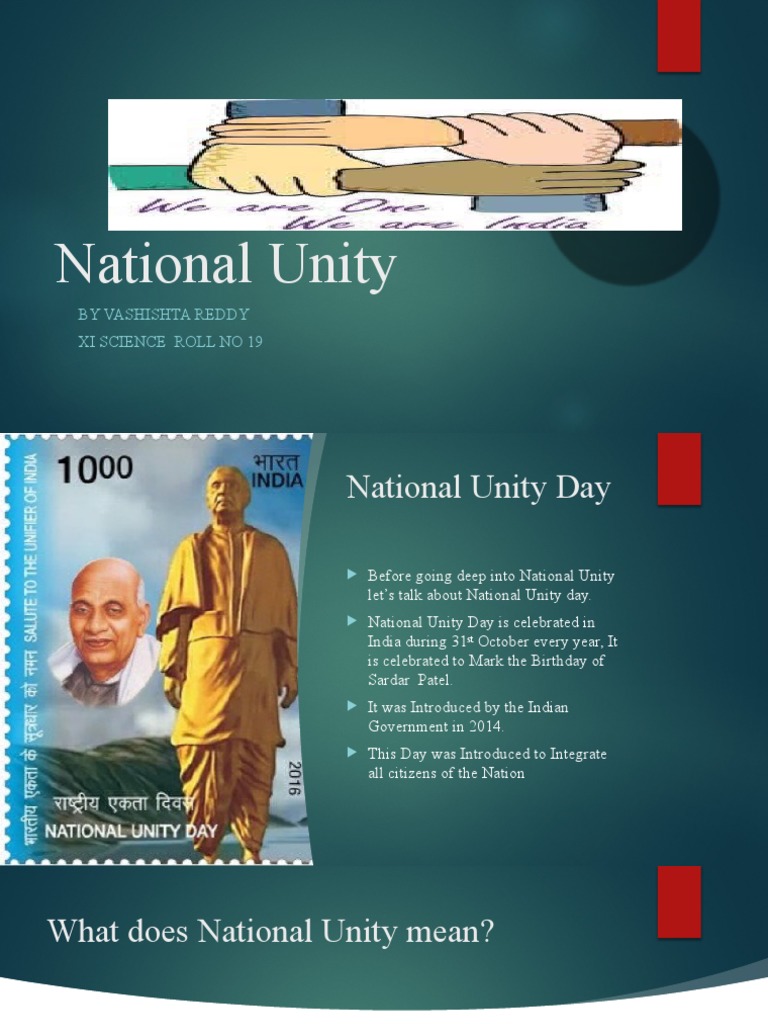 National Unity PPT General Science 2 | PDF