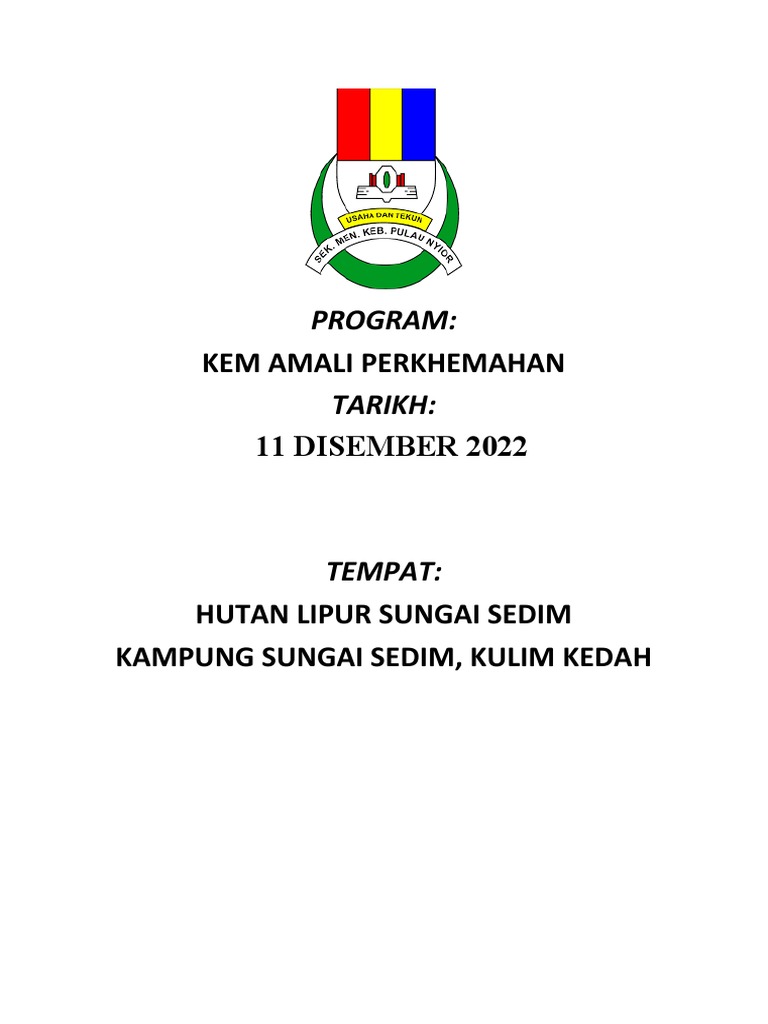 Kem Amali Perkhemahan Tingkatan 6 | PDF