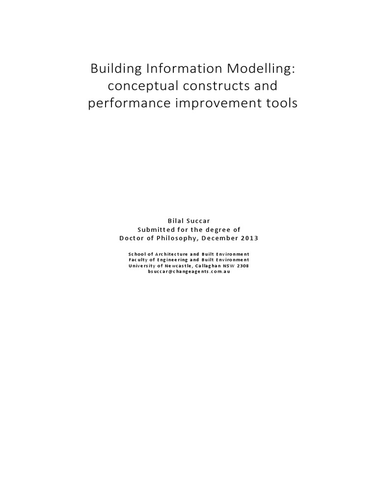 Succar Thesis | PDF | Building Information Modeling | Theory