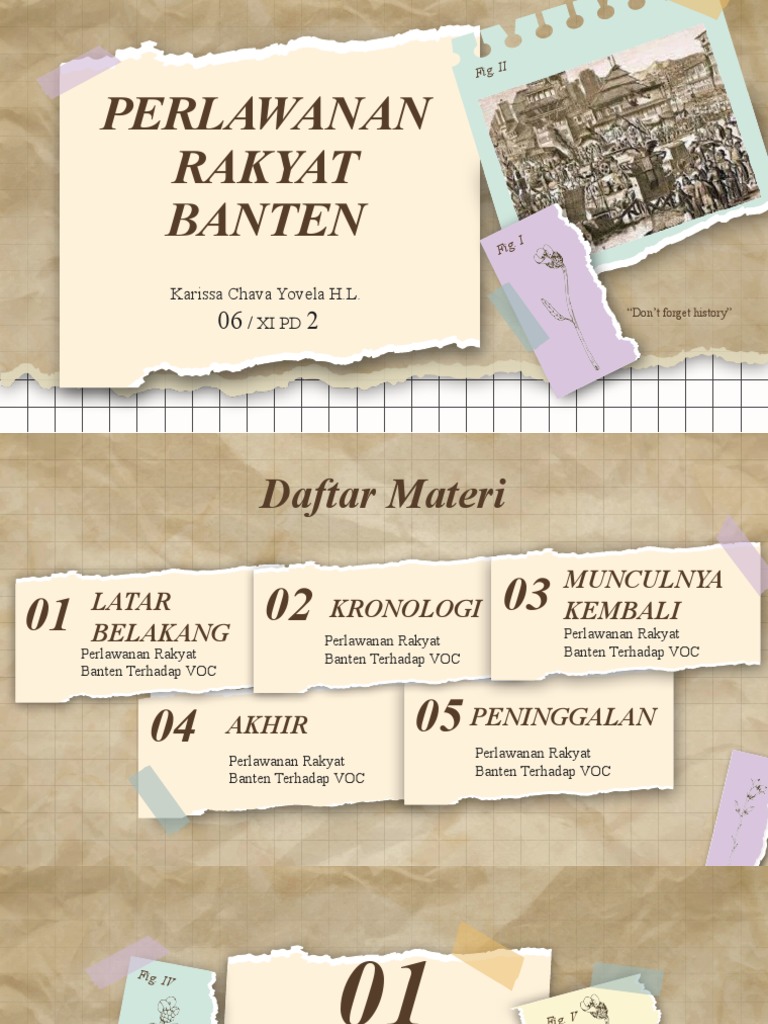 Perlawanan Rakyat Banten Terhadap VOC | PDF