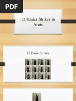 12 Striking Techniques in Arnis | PDF
