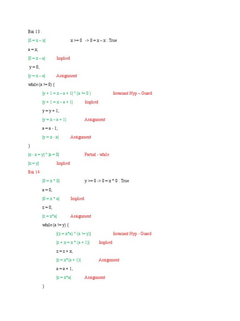 Implied: Bài 13: X 0 - 0 X - X: True A X | PDF