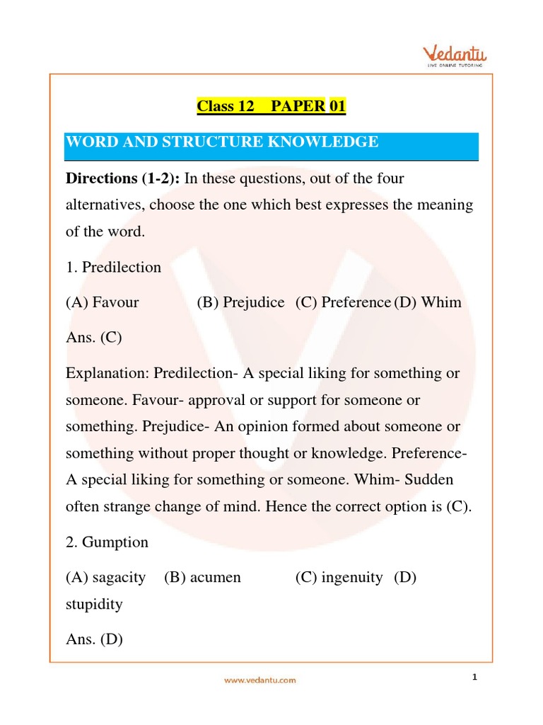 IEO English Sample Paper 1 For Class 12 | PDF | Marie Curie