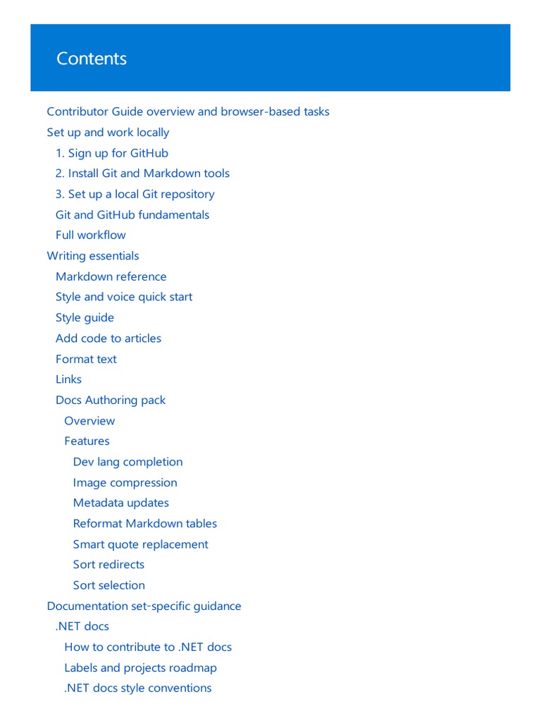 Contributor Guide Overview And Browser Based Task Pdf Command Line Interface Software