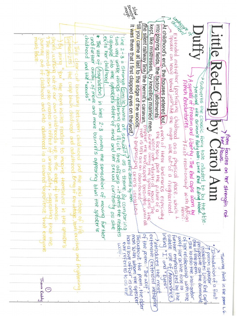 Ms Reddy's Analysis On Little Red Cap | PDF