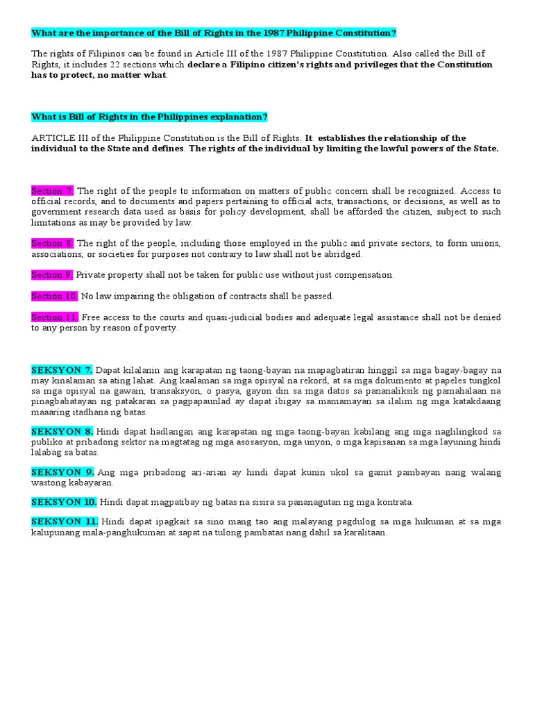 An Analysis of the Key Provisions and Protections Afforded by the Bill ...