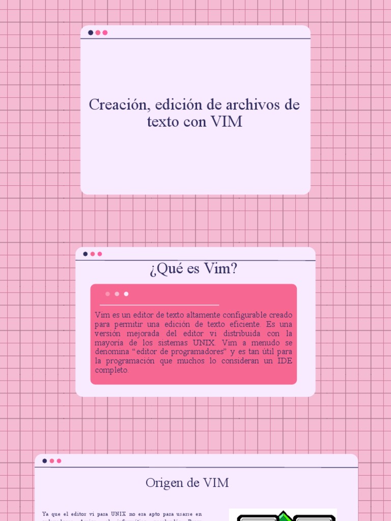 Creación, Edición de Archivos de Texto Con VIM | PDF | Arte | Informática