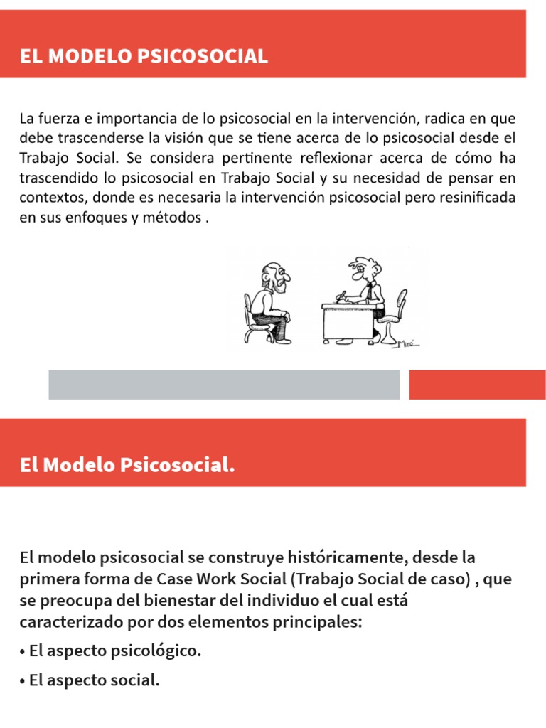 El Modelo Psicosocial | PDF | Trabajo Social | Sicología