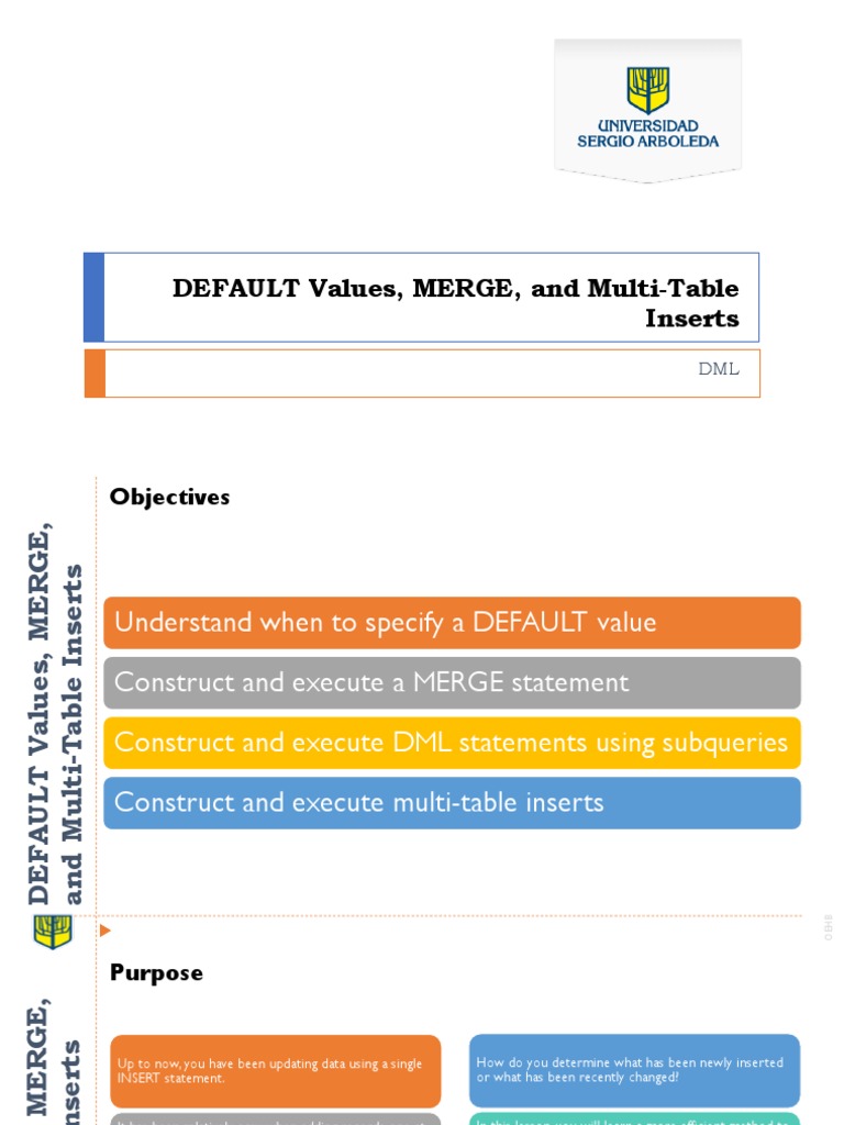 SQL Default Values and Multi-Table Inserts | PDF | Table (Database ...