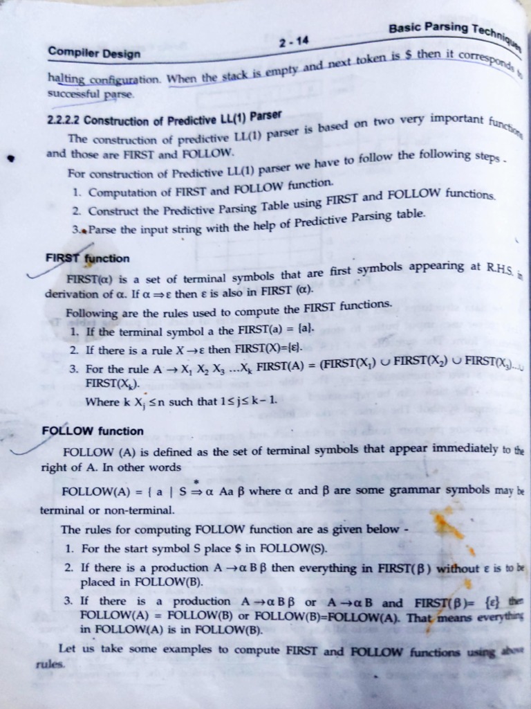 LL (1) Parsing | PDF