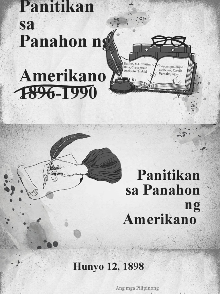 Panitikan Sa Panahon NG Mga Amerikano | PDF