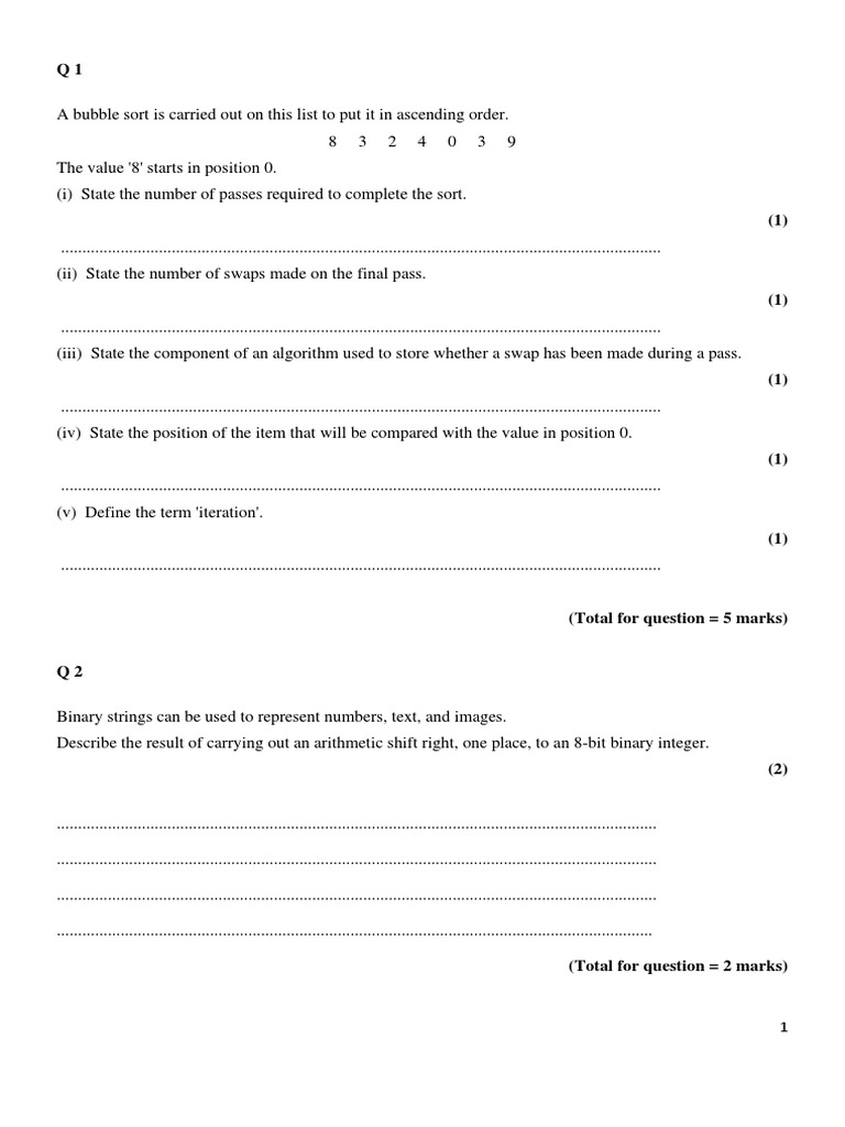 10 D CS Paper 1 | PDF | Computer Network | Operating System