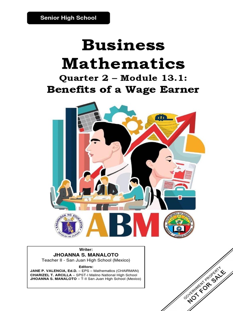 Business Mathematics - Module 13.1 - Benefits of A Wage Earner | PDF | Compensation And Benefits ...
