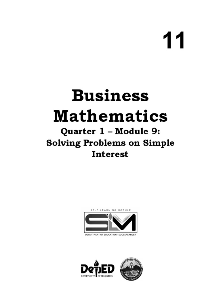 Solving Problems On Simple Interest | PDF | Self-Improvement