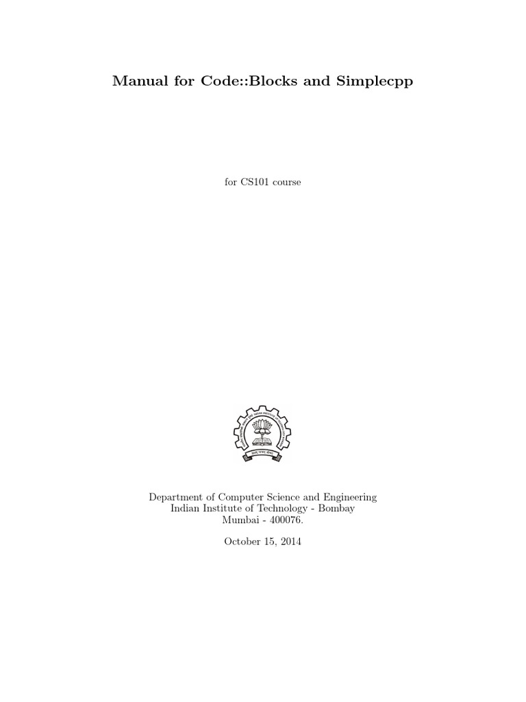 Manual Code Blocks Simplecpp | PDF | Window (Computing) | Computer File