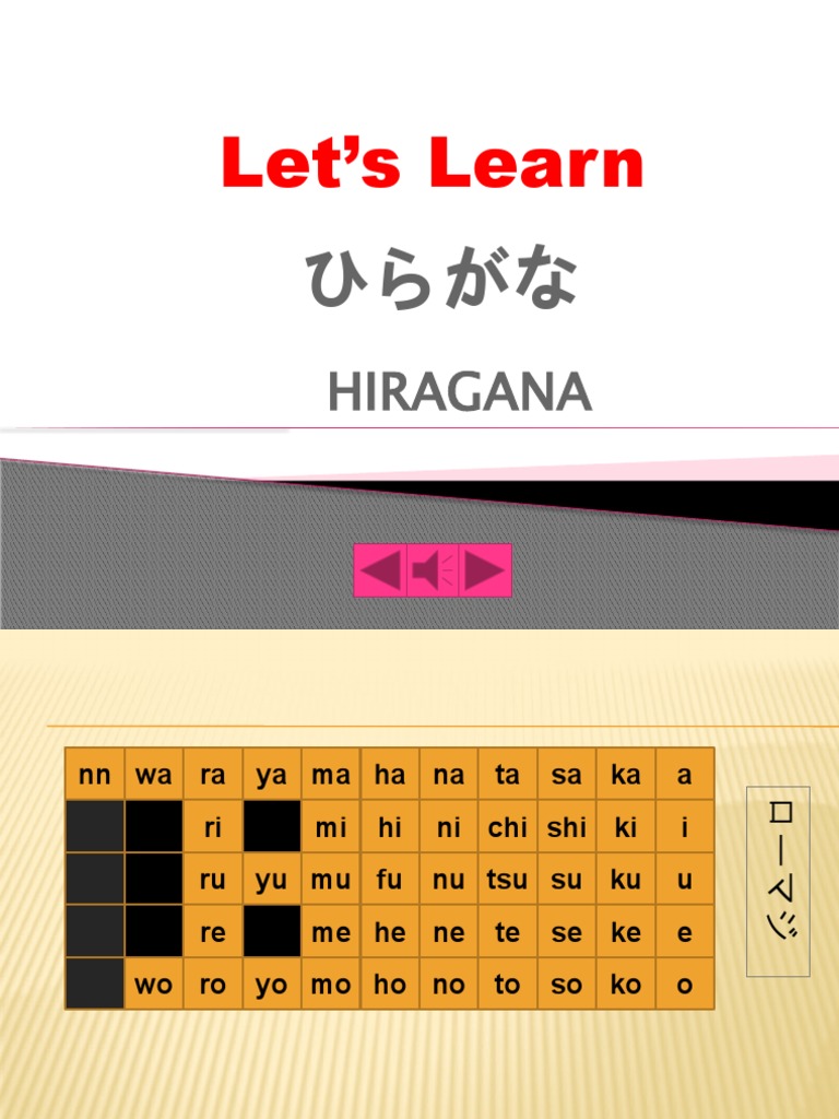 Hiragana and Katakana Writing PPT | PDF
