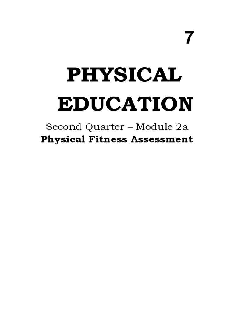 Physical Education: Second Quarter - Module 2a | PDF | Recreation
