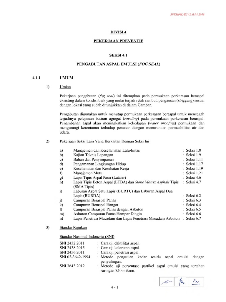 Spesifikasi Umum 2018 Untuk Pekerjaan Konstruksi Jalan Dan Jembatan ...
