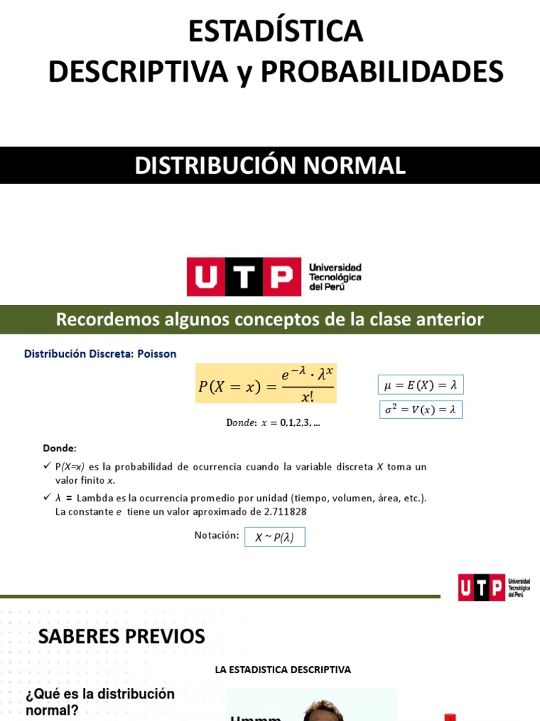 S13.s1 Material Presencial | PDF | Distribución normal | Science