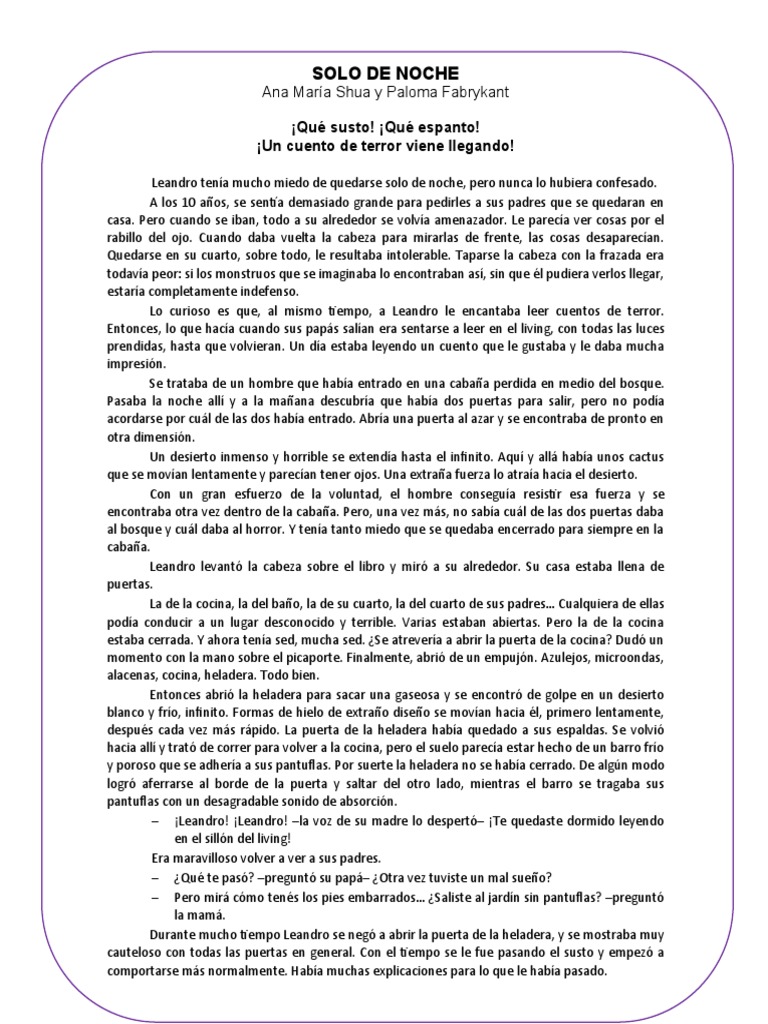 Cuento de Terror | PDF | Narración