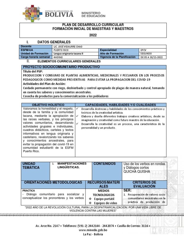 PDC Primaria-Segundo | PDF