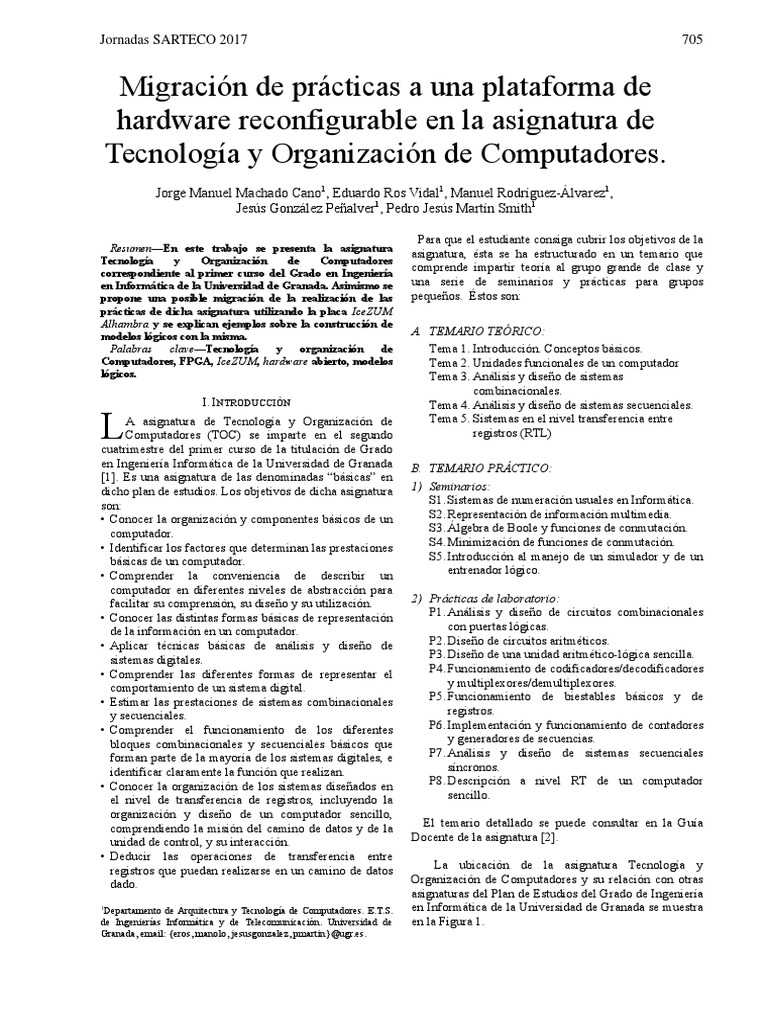 Paper JS | PDF | Arreglos de compuertas lógicas programables en sitio | Software