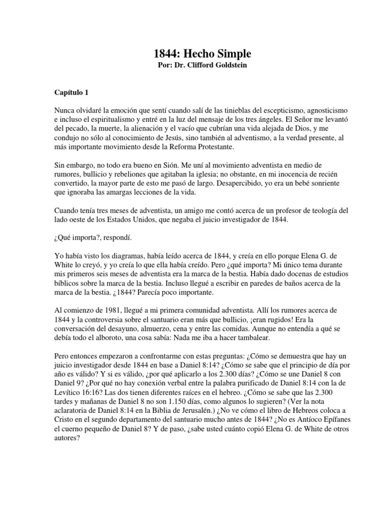 Clifford Goldstein 1844-Hecho Simple | PDF